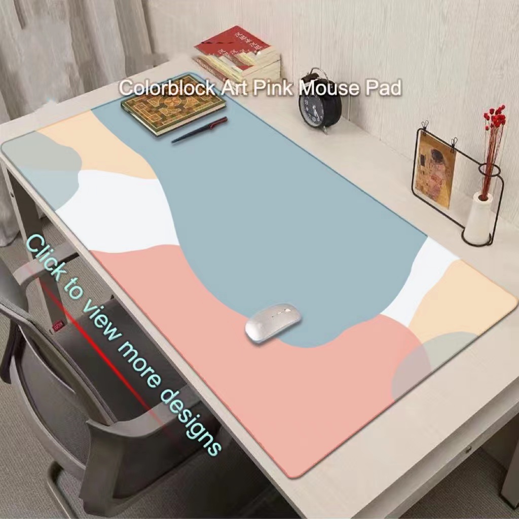 Desk Mat Laptop Gaming Large Mouse Pad Long Leatherette Waterproof ...