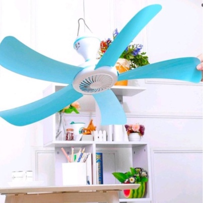 Portable Easy Hang 5 Blades Hanging Mini Ceiling Fan BIG SIZE | Shopee ...