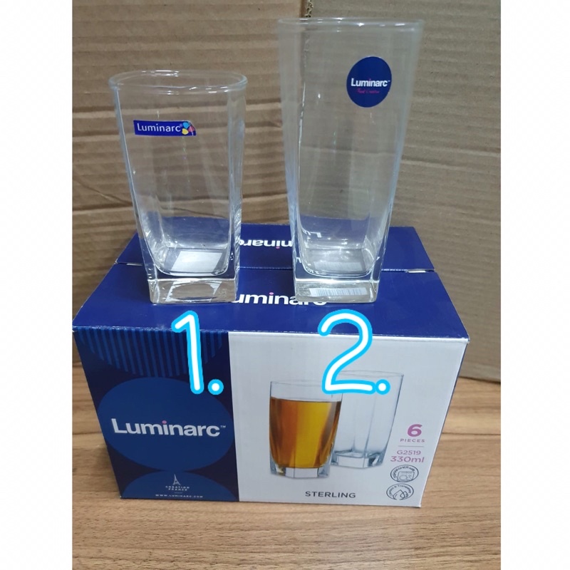 Luminarc 230ml And 330ml Sterling Glass/23cl And 33cl High Sterling ...