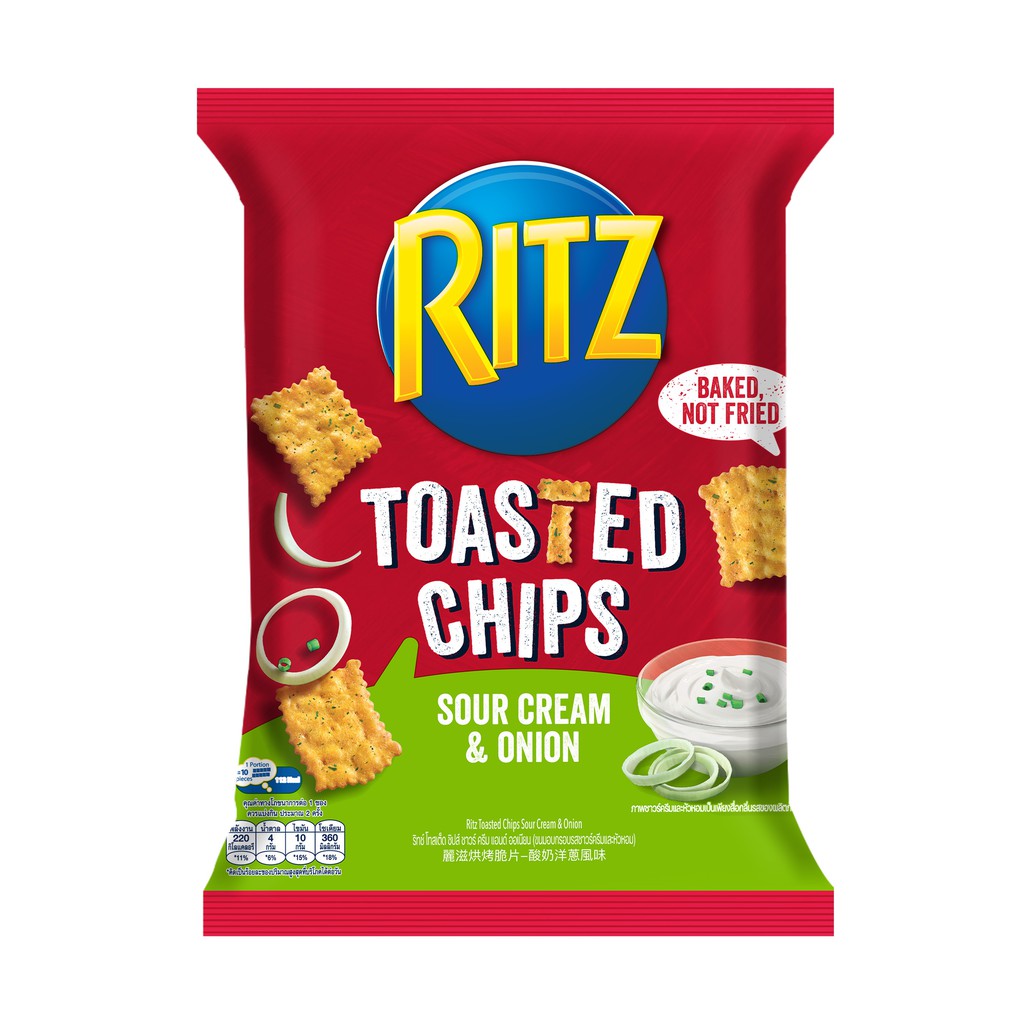Ritz Toasted Chips Sour Cream And Onion Bundle Of 6 45g | Shopee ...