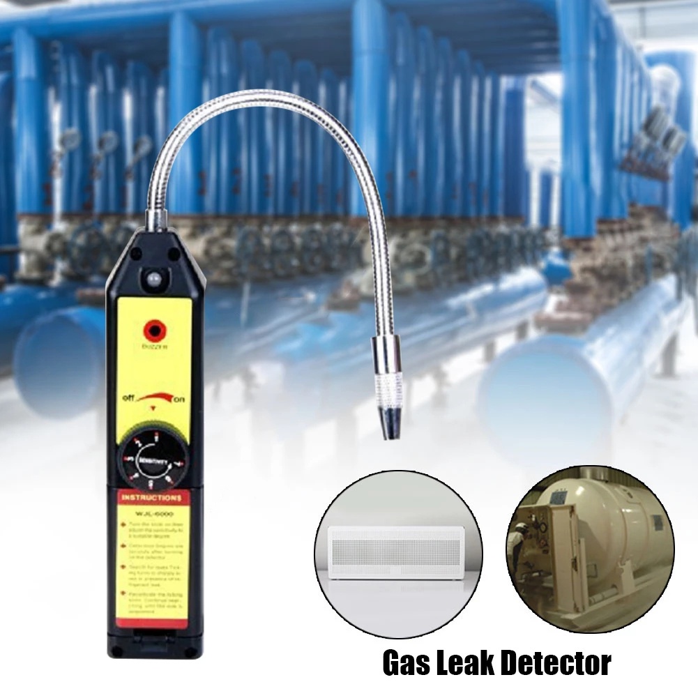 WJL-6000 Freon Leak Detector Halogen Leak Detector Refrigerant Gas HVAC ...