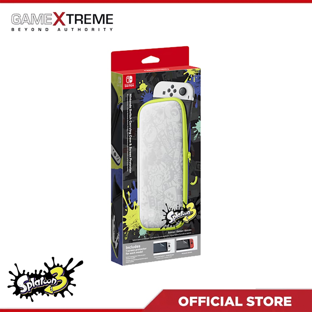 Nintendo Switch NS/NS OLED Carrying Case & Screen Protector (Splatoon 3 ...