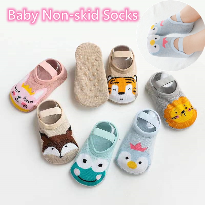 Baby Non-skid Socks Little Girls Cute Cartoon Floor Socks Baby Anti ...