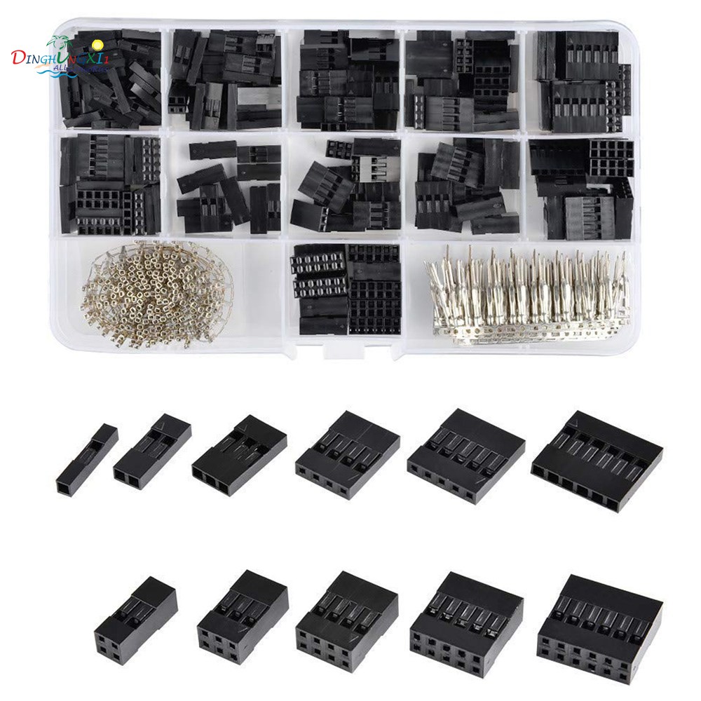 620Pcs 2.54mm Pitch JST SM 1 2 3 4 5 6 Pin Male Female Crimp Pins Kit LKJ | Shopee Philippines