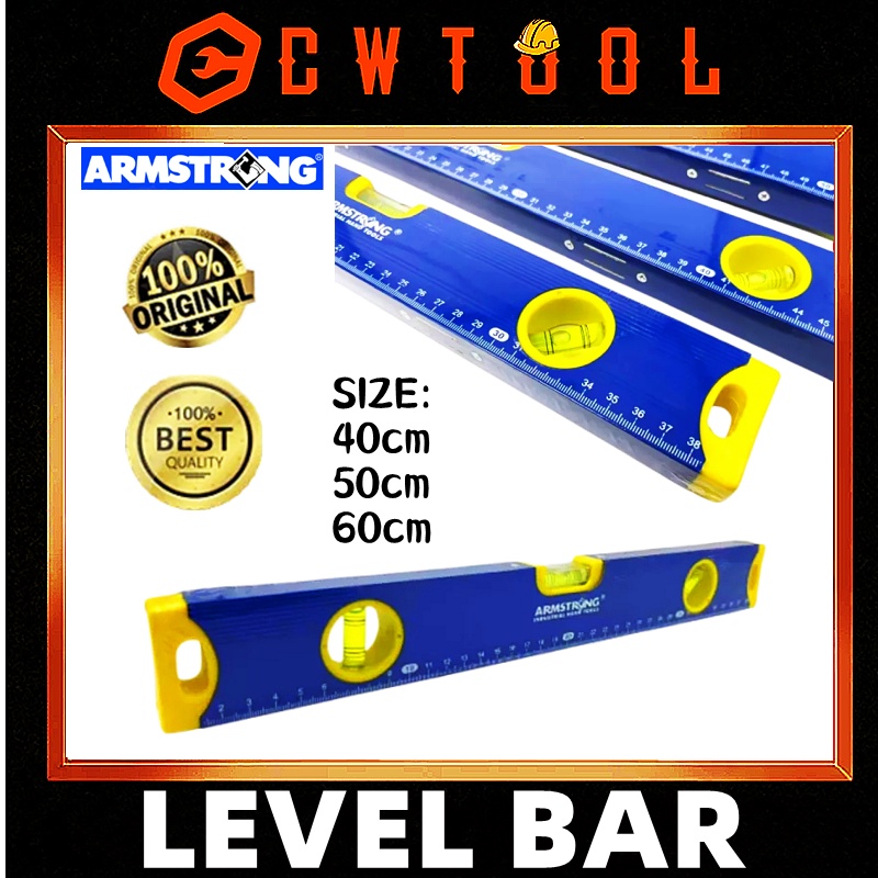 Armstrong Tools Original Spirit Level Level Bar 30/40/50 cm | Shopee ...
