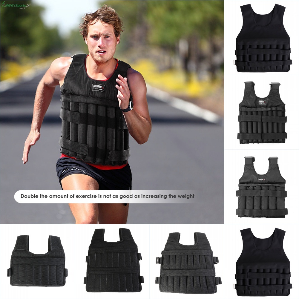 1-20kg/1-50kg Durable Loading Weighted Vest For Workout Adjustable ...