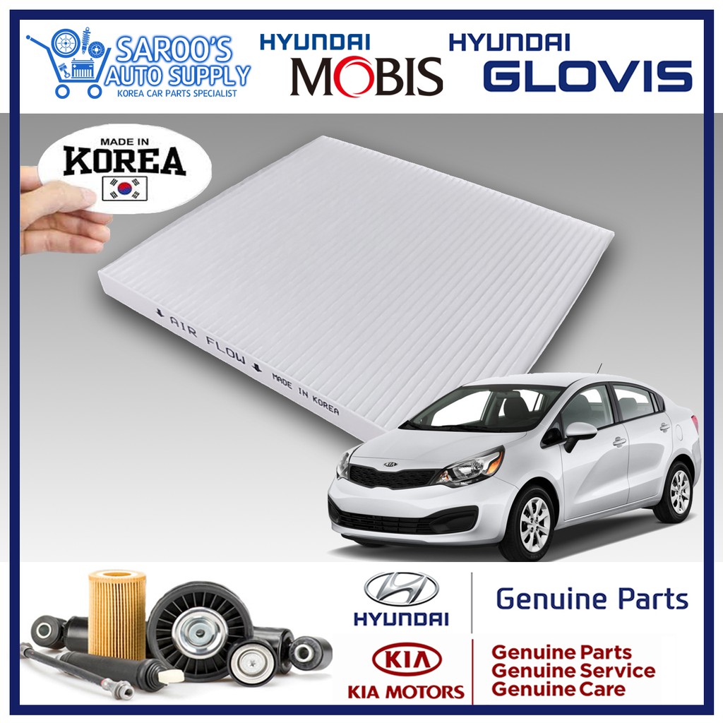 Aircon Filter / Cabin Filter For Kia Rio , 2012-2018, Made In Korea ...