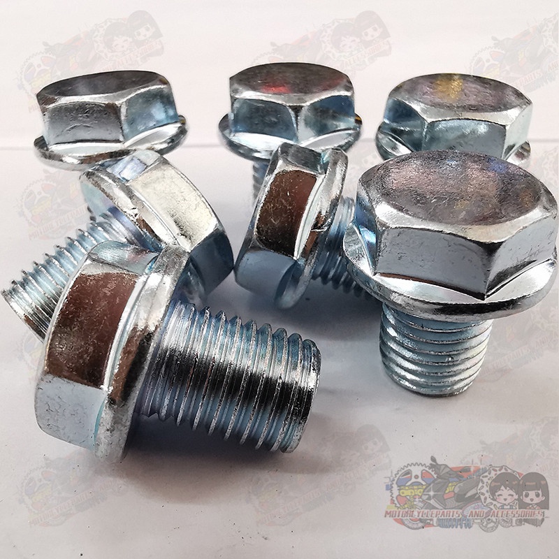 LJ Motorcycle Drain Plug Bolt Xrm, GY6(Per Piece) | Shopee Philippines