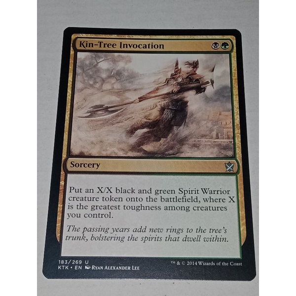 Kin-Tree Invocation [U][KTK][NM][ENG] mtg original magic the gathering ...