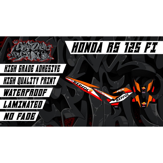 Honda RS 125 FI Repsol Decals Set | Shopee Philippines