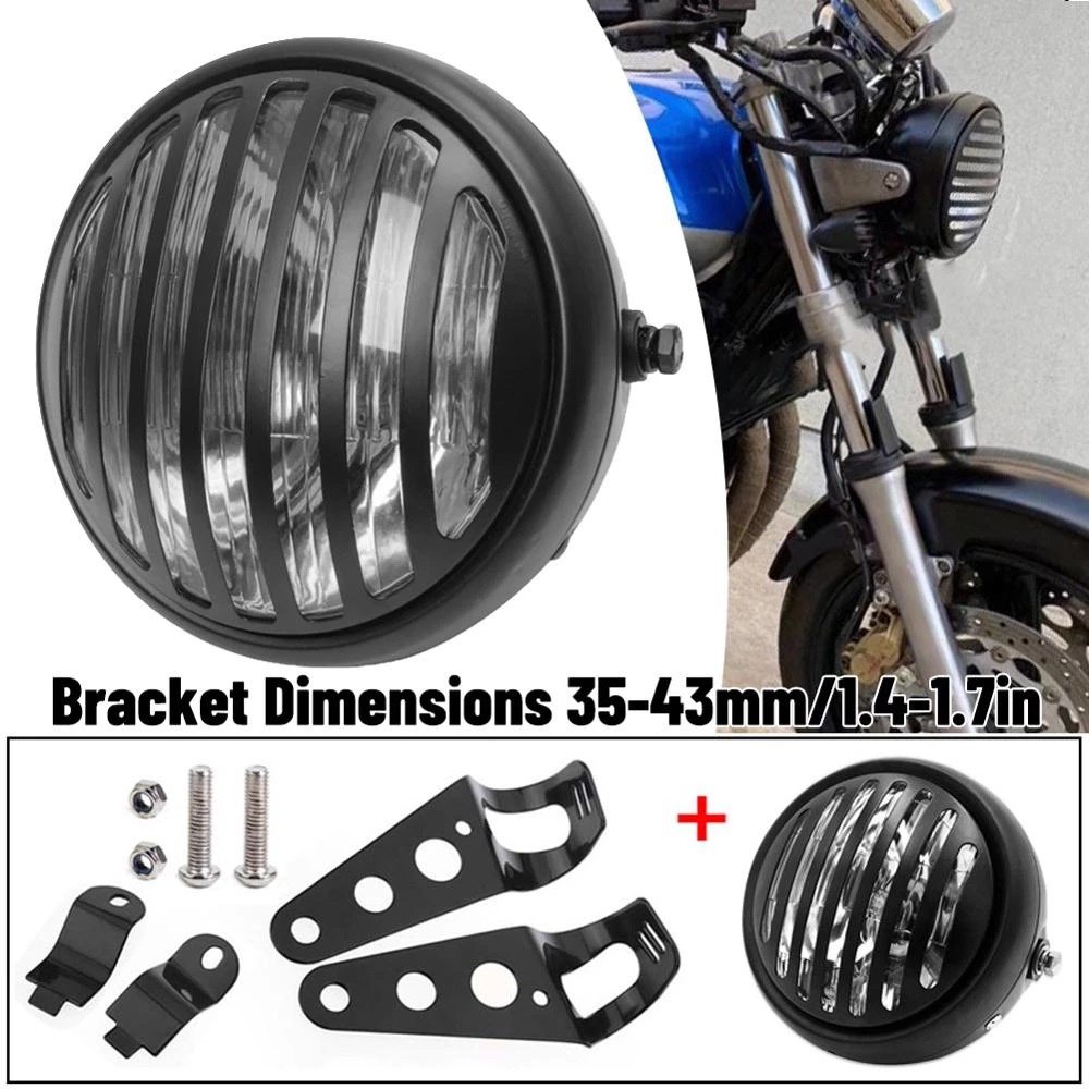 Cafe RACER, TRACKER CLASSIC CAR HEADLIGHTS - Rubber Headlights with ...