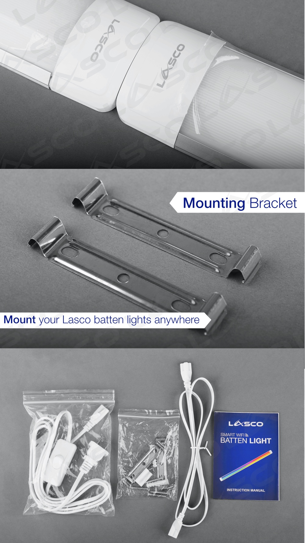 Lasco Wi-Fi Smart Home Lighting Smart Batten Light WIFI Light RGB ...