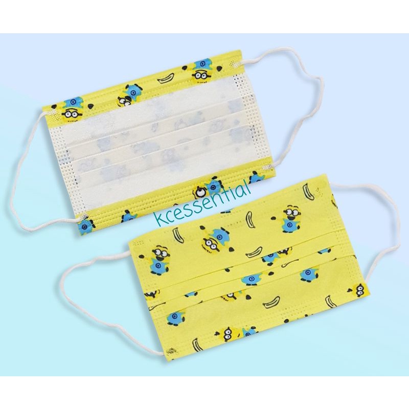 Minions Disposable Face Mask for kids | Shopee Philippines