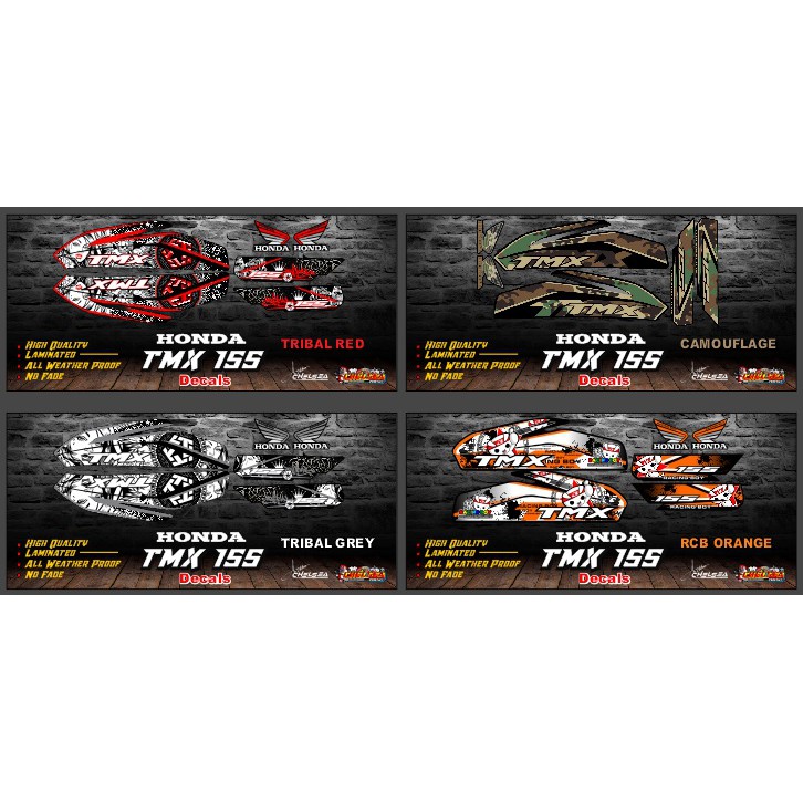 Honda TMX 155 Decals / Stckers with freebies | Shopee Philippines
