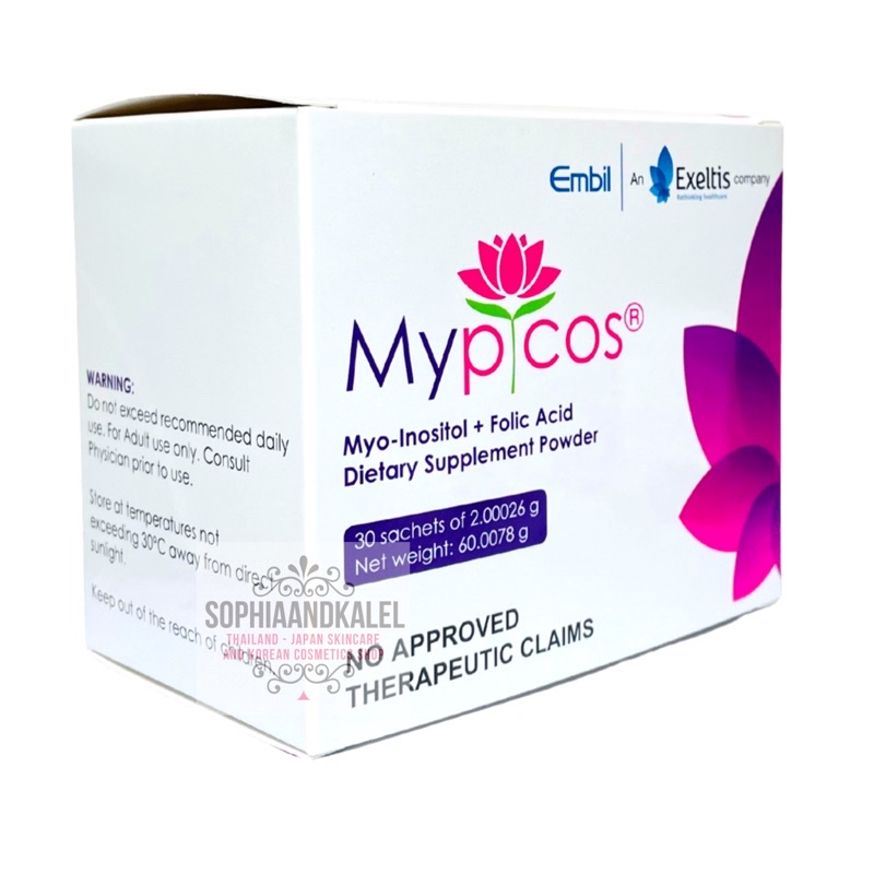 Mypicos Myo-Inositol + Folic Acid Dietary Supplement Powder (FDA ...