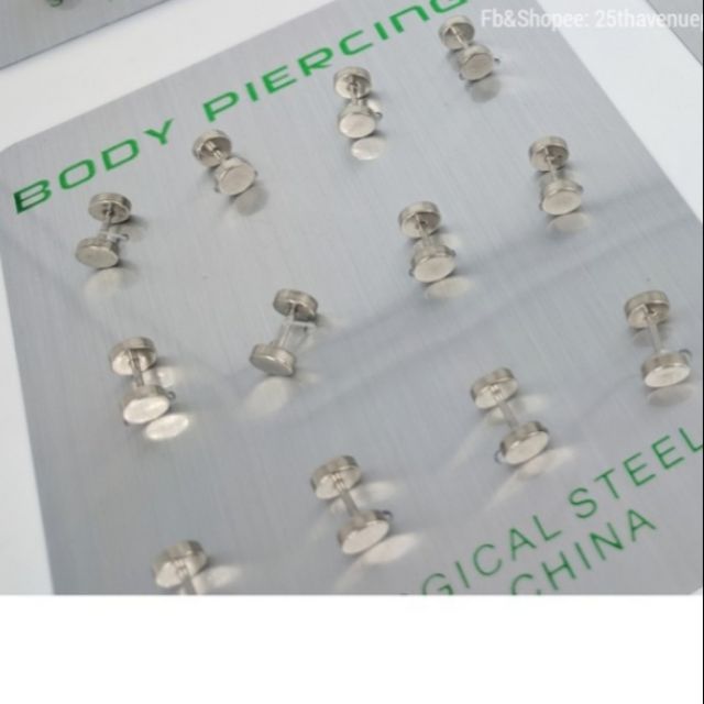 Hikaw Na silver 12pcs | Shopee Philippines