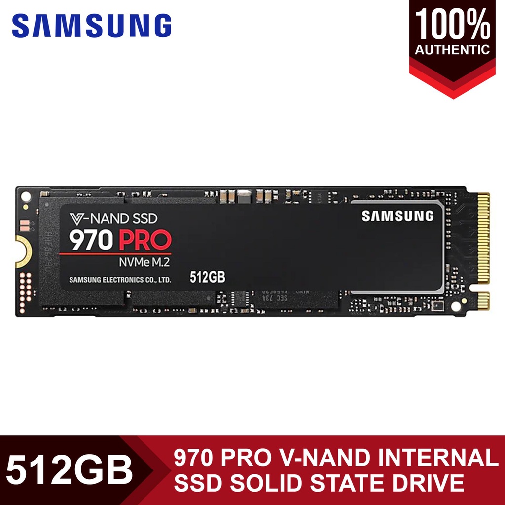 Samsung NVMe M.2 512GB SSD 970 PRO Solid State Drive MZ-V7P512BW ...