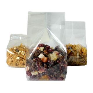 50pcs COPP Plastic Gusset Bags Stand-up Bag in PP Clear Plastic ...