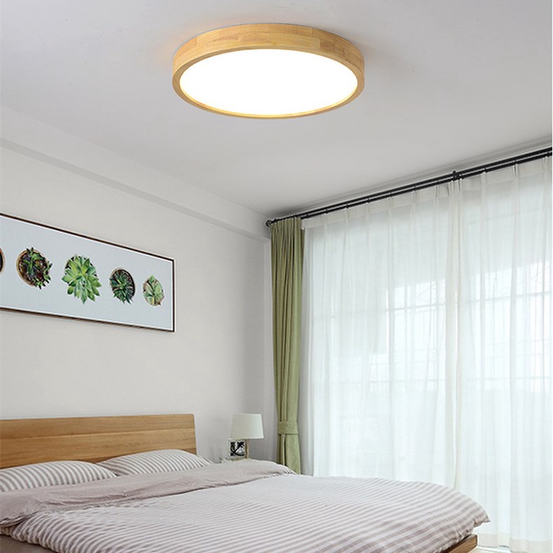 Nordic Wood Ceiling Light Wooden Ceiling Lamps Living Room Bedroom ...