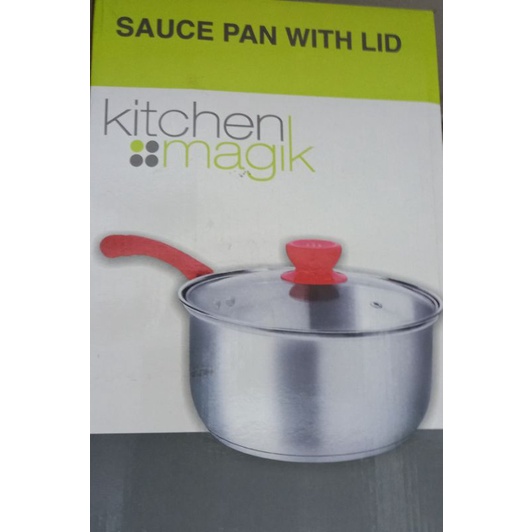 Avon Kitchen Magik STAINLESS STEEL SAUCE PAN WITH LID | Shopee Philippines