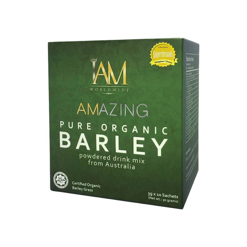 I Am Worldwide Amazing BArley Pure Organic 3grams X 10 Sachets ( 3 ...