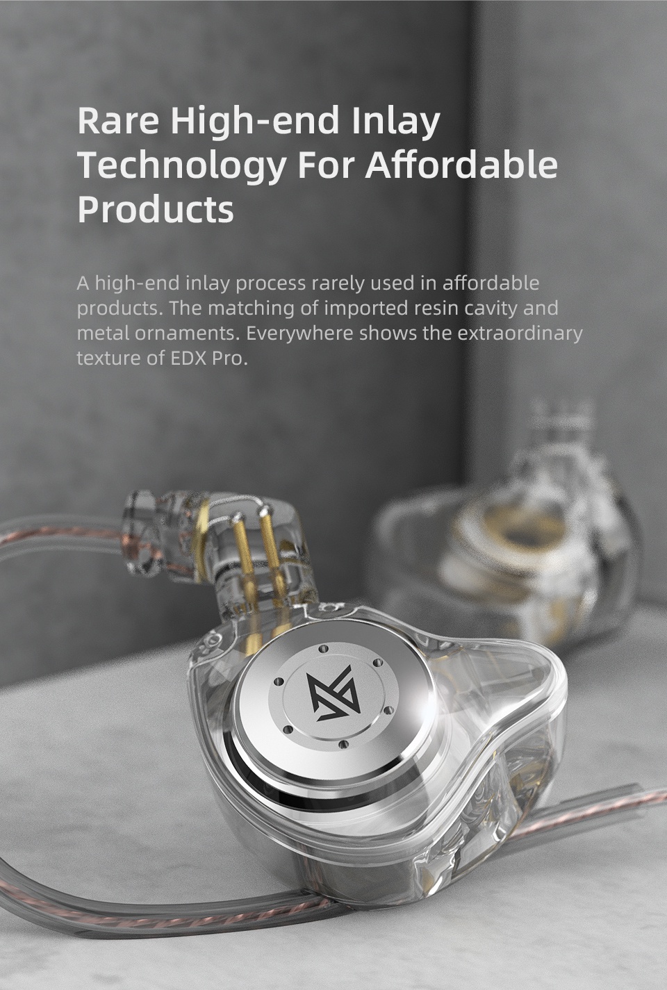 KZ EDX PRO Dynamic In Ear Earphone HIFI DJ Monitor Earphones Earbud ...