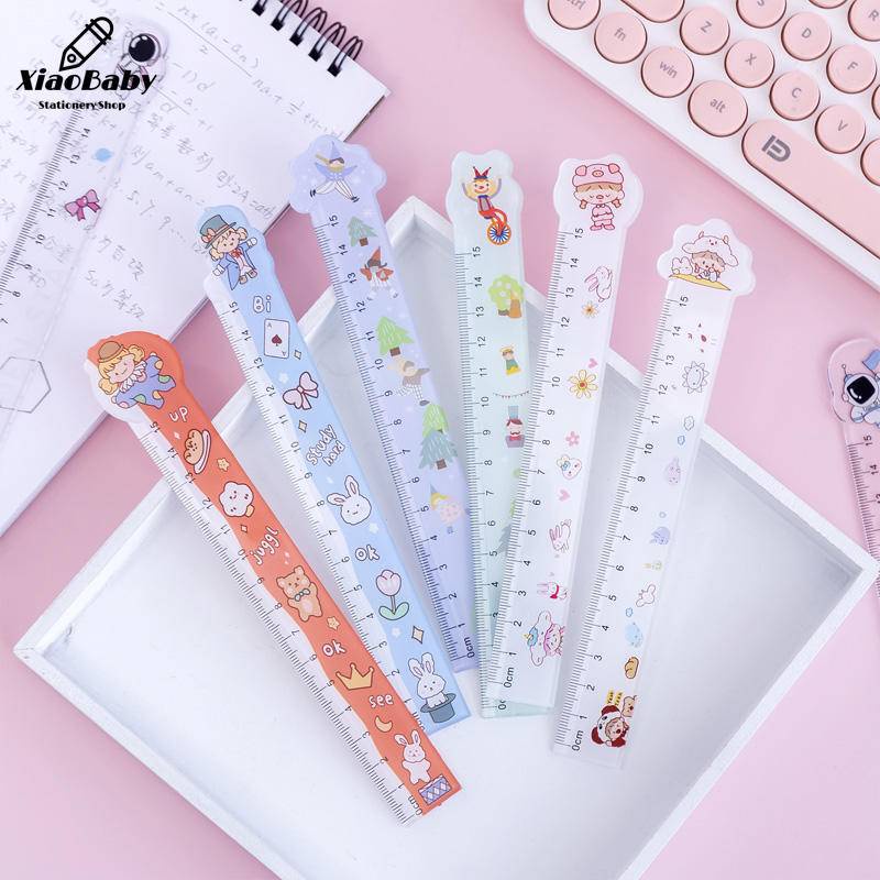 Cute Cartoon Student Drawing Ruler 15cm Straight Ruler School Office ...