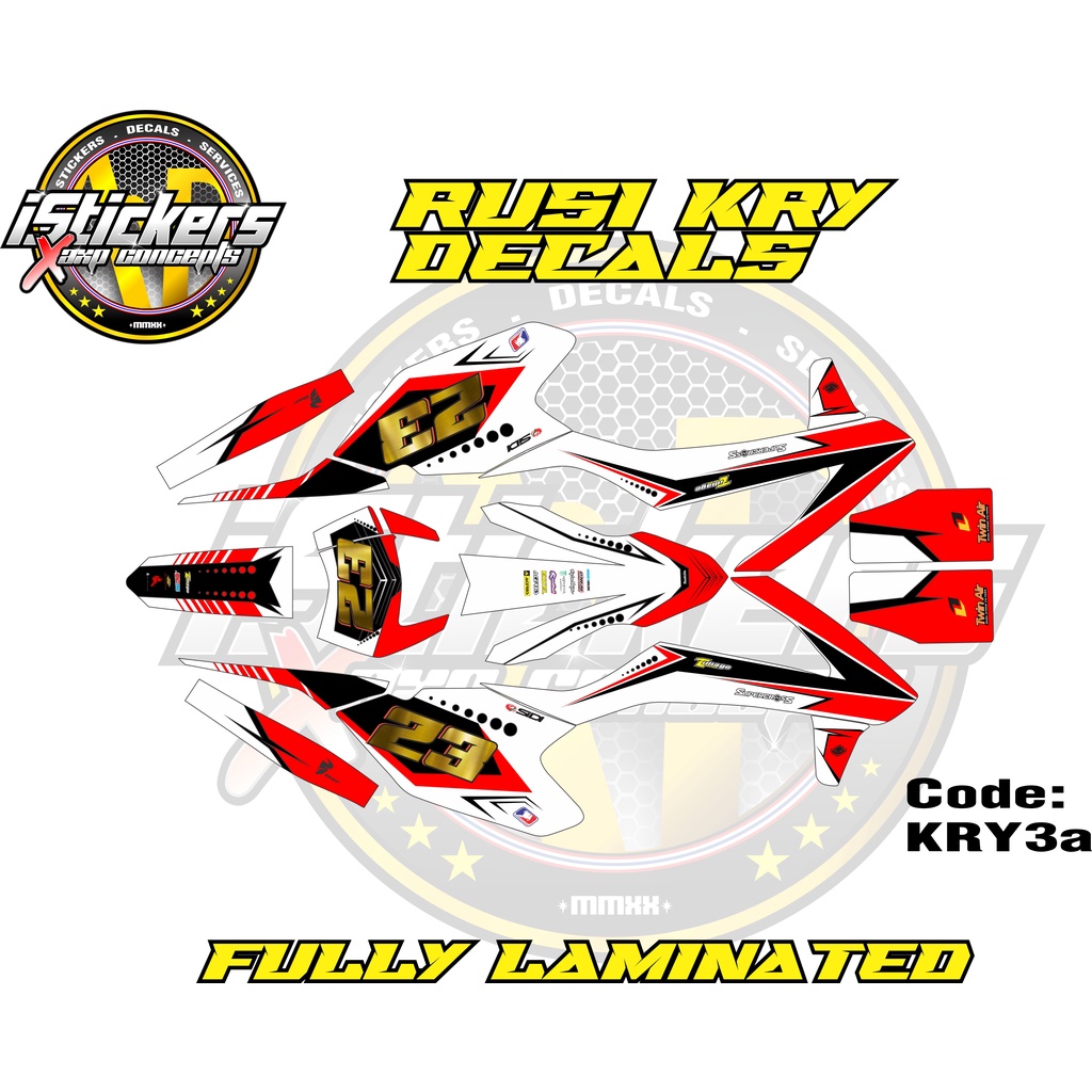 Rusi KRY 150 / 200 Full Decal Set KRY3 | Shopee Philippines