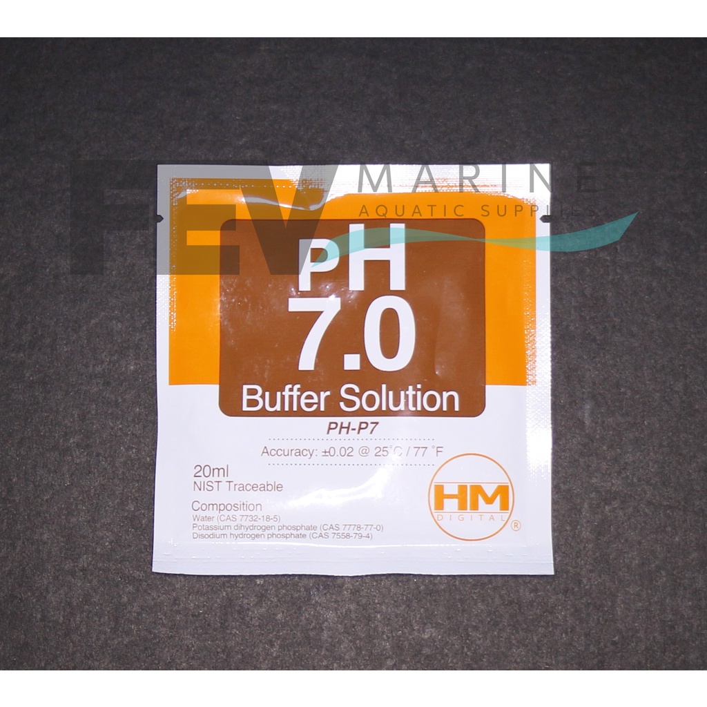 HM Digital pH Buffer 7 for pH Meter Calibration 1 sachet approx 20 ml ...
