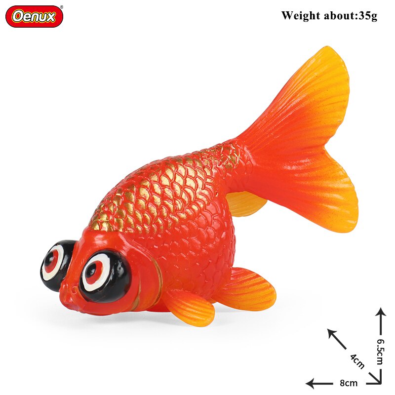 Ocean Animals Simulation Clown Fish Goldfish Model Action Figures PVC ...