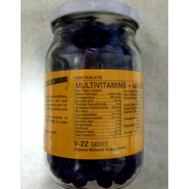 V22 MULTIVITAMINS x1000 (Belman) | Shopee Philippines