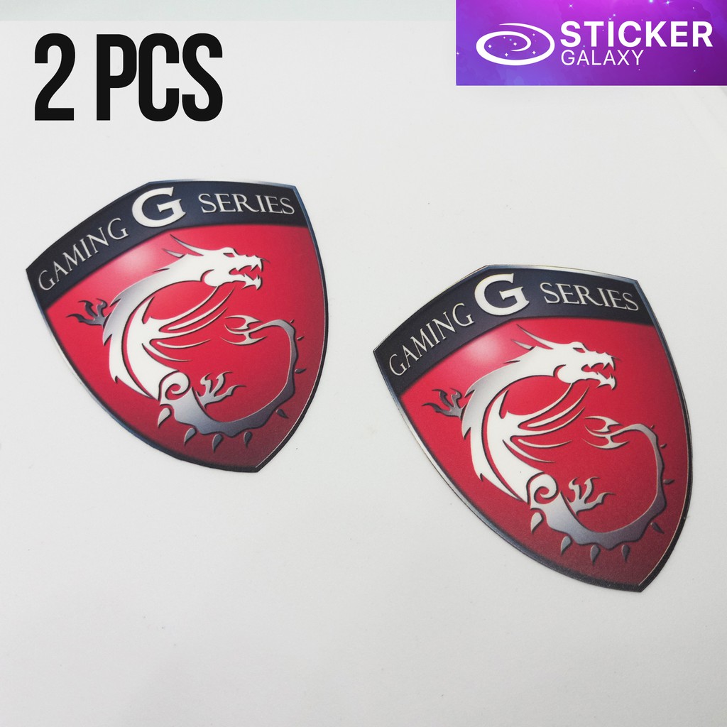 MSI GAMING sticker (G SERIES PC gamer vinyl decal) for case phone ...