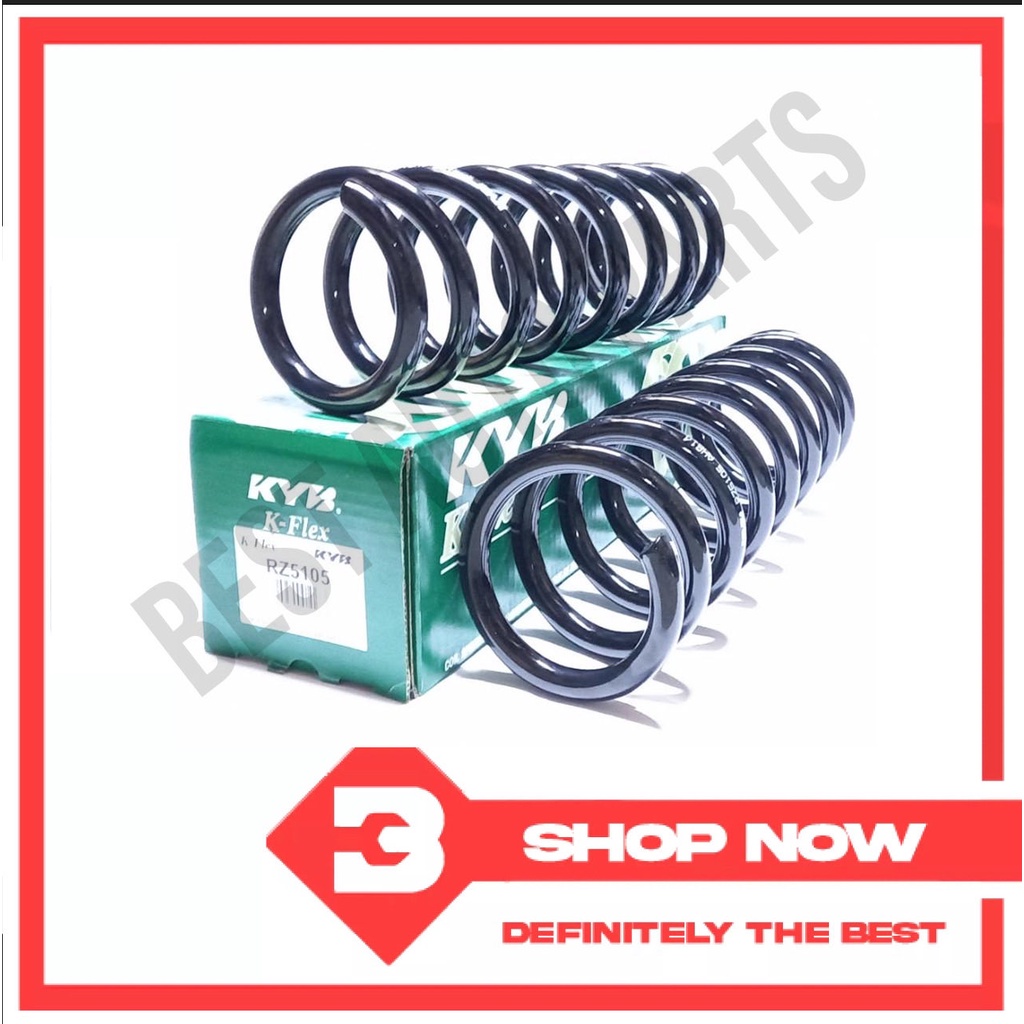 KYB (2pcs) K-Flex Coil Spring Rear for Toyota Innova KUN40, TGN40 2005 ...