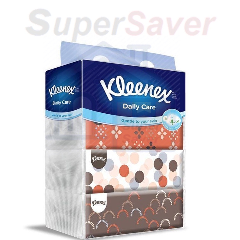 Kleenex Facial Tissue Soft Pack Lifestyle design 2 PLY (160's x 4 packs ...