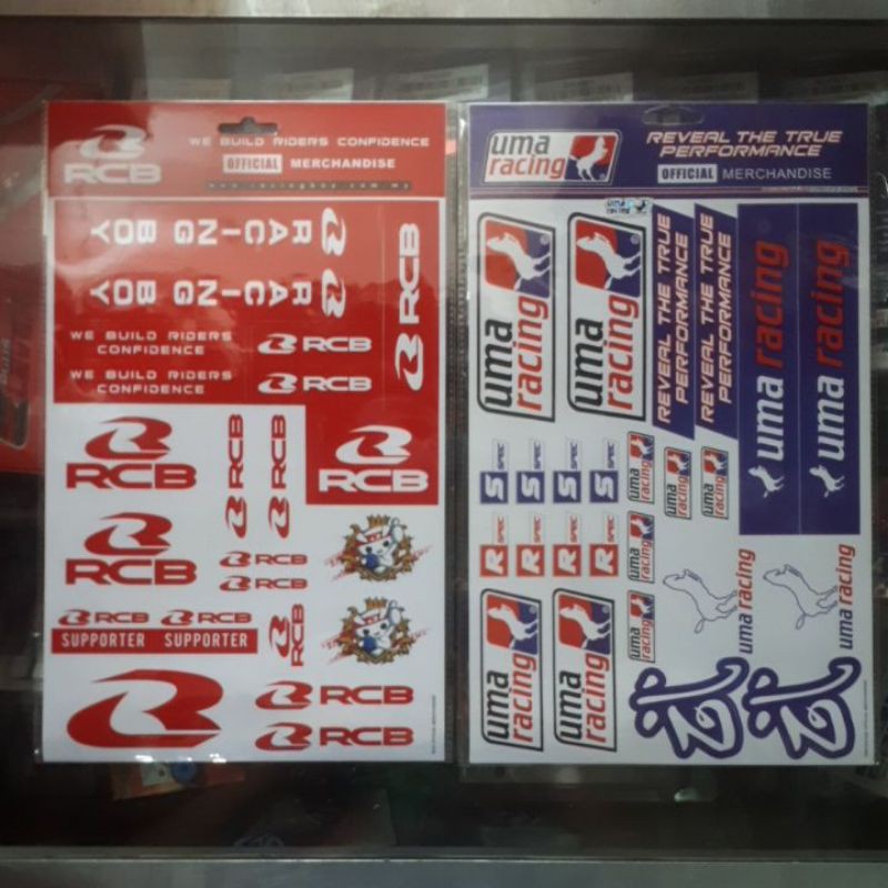 Rcb And UMA RACING official merchandise sticker original original ...