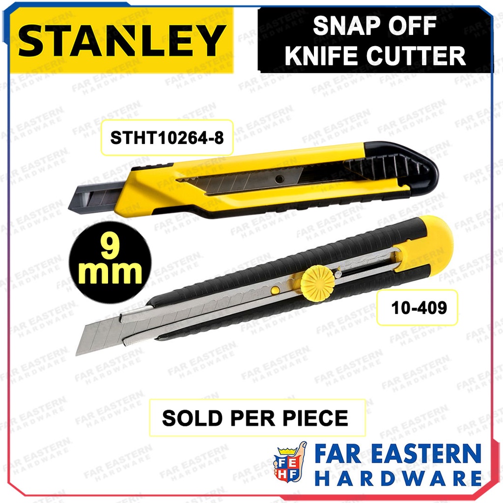 STANLEY Snap Off Knife Cutter Quick Point 9mm Blade | 18mm STHT ...