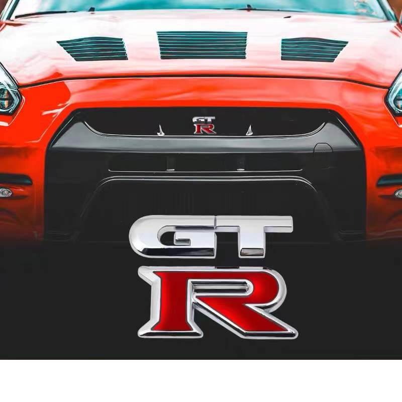 1 Metal GTR Logo NISSAN GTR 3D modified split Car Auto Decorative Rear ...