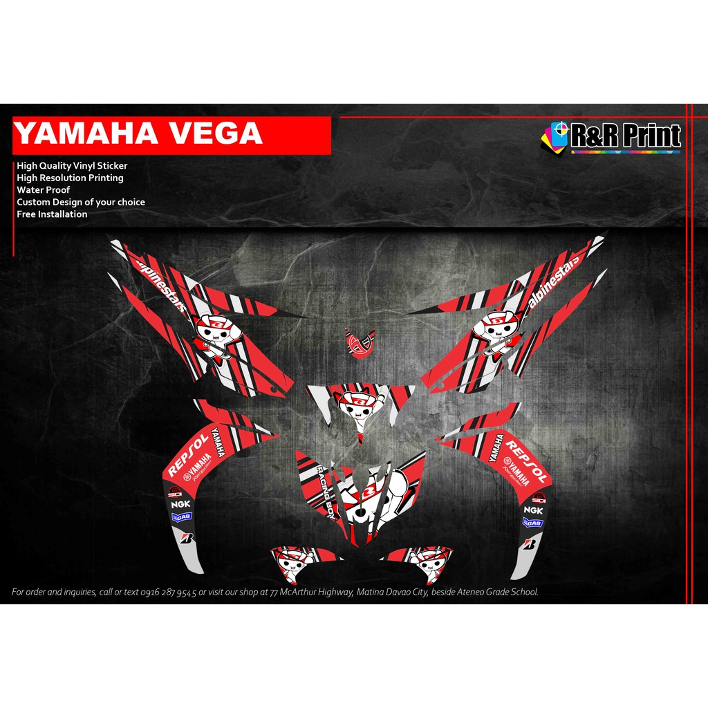 Yamaha Vega Decals Sticker | Shopee Philippines