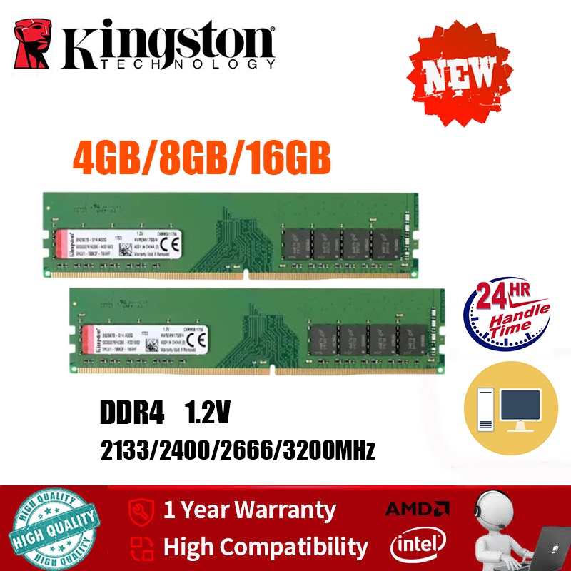 【Fast Shipping】Kingston 4GB/8GB/16GB Desktop Memory RAM DDR4 DIMM 2133 ...