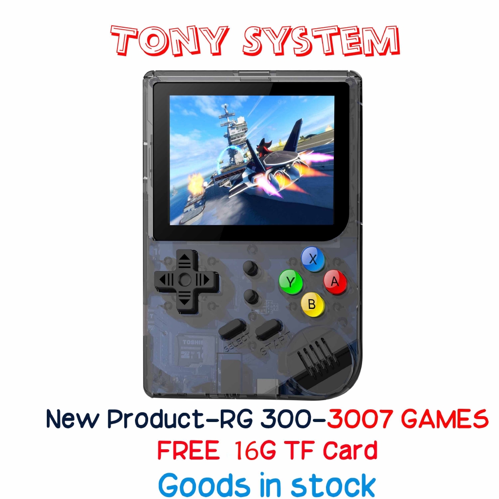 RG300 Retro Game 3inch Built-in 300 Game Handheld 16G portable Game ...