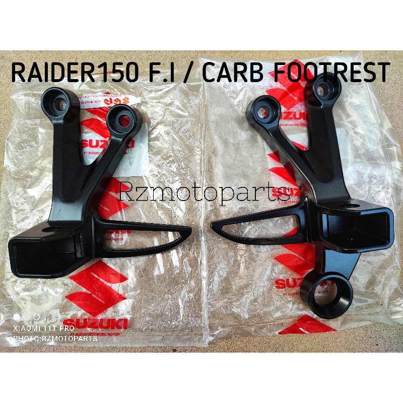 RAIDER150 FOOTREST ( F.I or CARB ) SGP ORIGINAL | Shopee Philippines