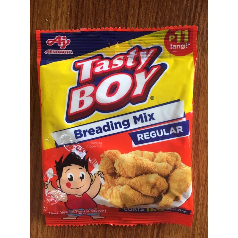Tasty Boy Breading Mix regualar coats 1kg meat 67g | Shopee Philippines