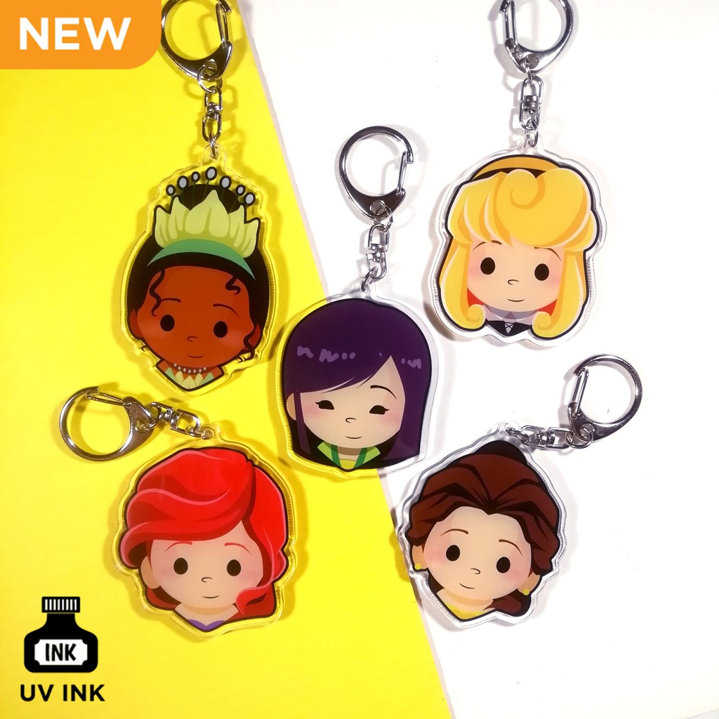 GANTUNGAN Princess Keychain / Princess / Disney Princess / Princess ...