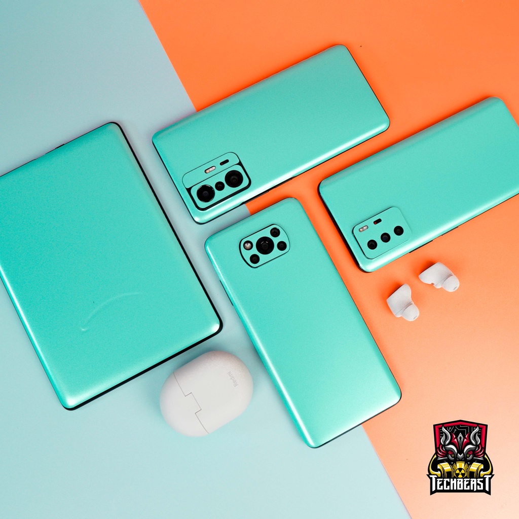 Electro Mint Green Skin Vinyl Wrap Universal Techbeast | Shopee Philippines