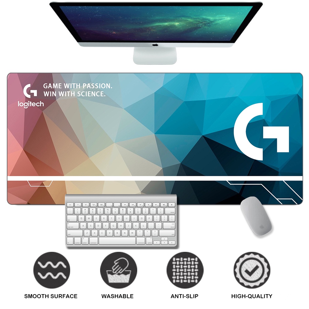 Logitech Abstract design Irregular polygon Mousepad, Extended Mousepad ...
