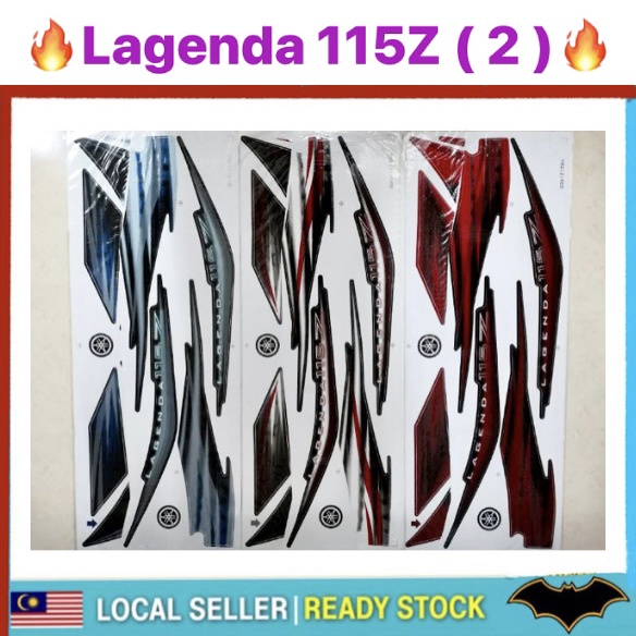 YAMAHA SRL 115 Z (2) BODY STICKER LAGENDA 115Z COVER SET STRIPE STRIKE ...