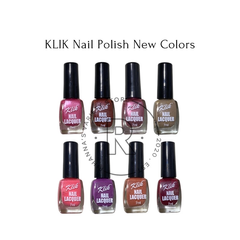 Klik Nail Polish 7ml - new colors | Shopee Philippines