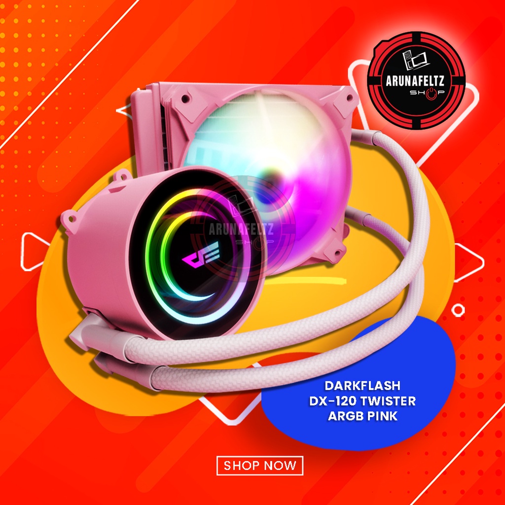 DARKFLASH TWISTER DX120 PINK ARGB AIO LIQUID CPU COOLER | Shopee ...