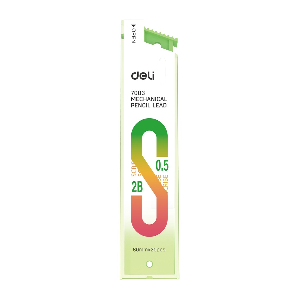 Deli E7003 0.5mm 2B Mechanical Pencil Leads [79E7003] | Shopee Philippines