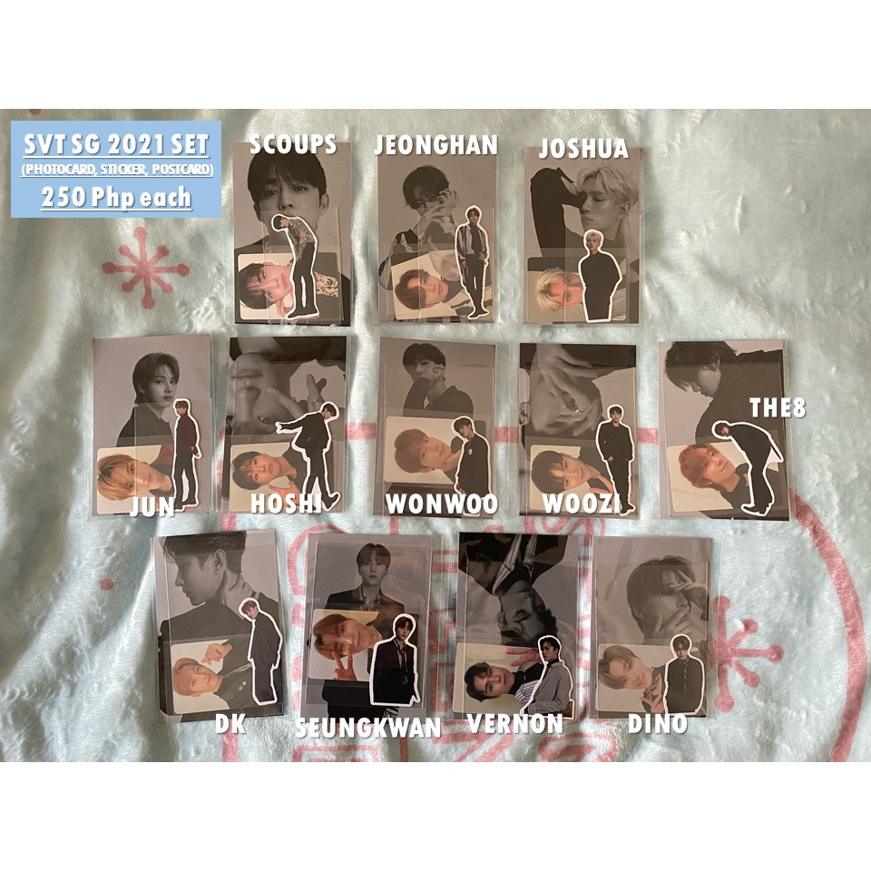 SVT SG 2021 SET (PHOTOCARD, STICKER, POSTCARD) | Shopee Philippines
